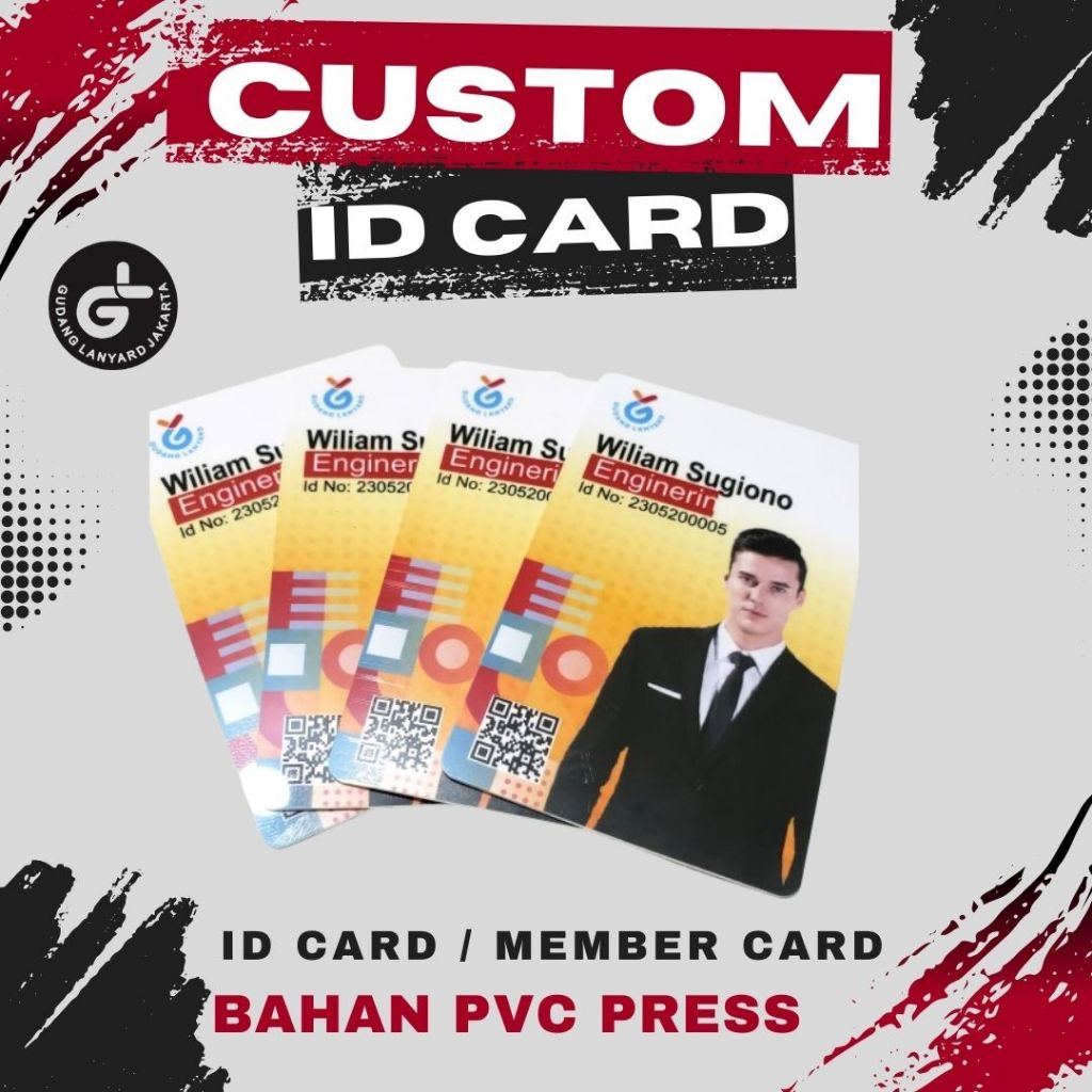 Jual Cetak Id card Bahan Pvc,kartu Member pake Poto dan barcode desain ...