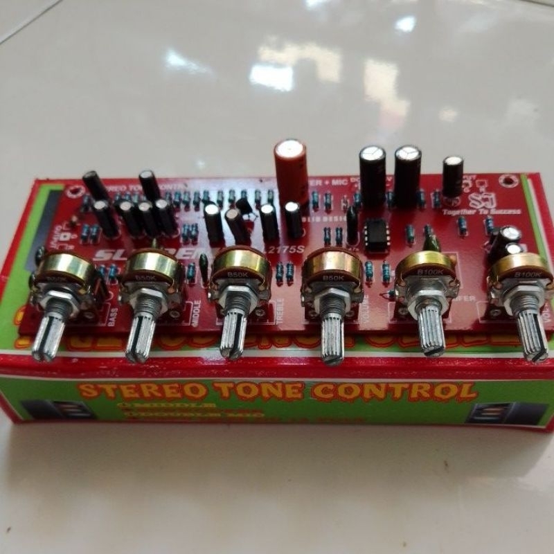 Jual Tone control stereo + middle + subwoofer + double mic Dc 12 volt | Shopee Indonesia