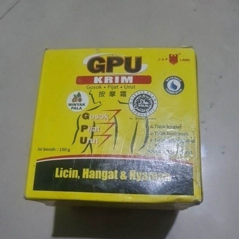 Jual cap lang GPU cream minyak pala 150gr | Shopee Indonesia