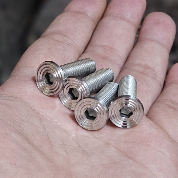 Jual baut m8 drat 12 panjang 2cm sampai 6cm stainless Handmade Slim | Shopee Indonesia