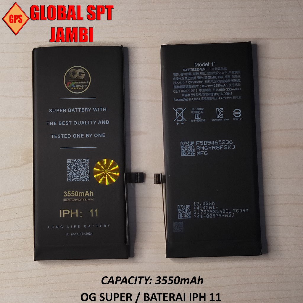 Jual OG SUPER / BATERAI IPH 11 / BATRE / BATERE / BATTERY | Shopee ...