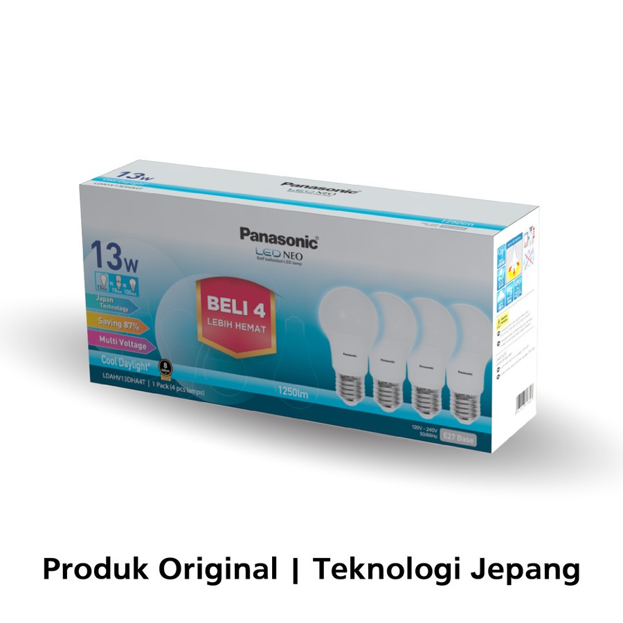 Jual Panasonic LED Neo Bulb Multipack 13 Watt | Shopee Indonesia