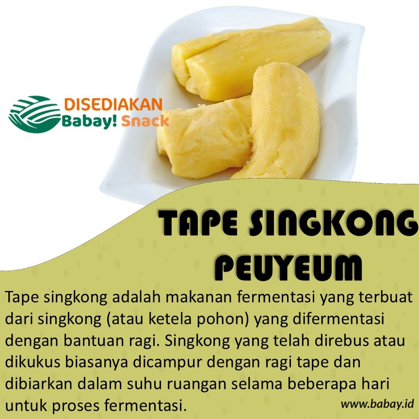 Jual Tape Singkong Peuyeum Peyem per pack 250 500 gr / peyeum 1 kg ...