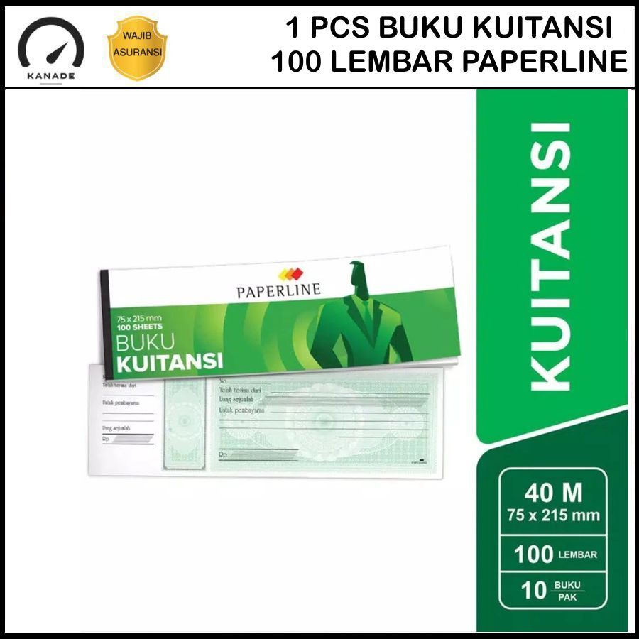 Jual Buku Nota Pembayaran Kwitansi Kuitansi Paperline 100 Lembar Buku ...