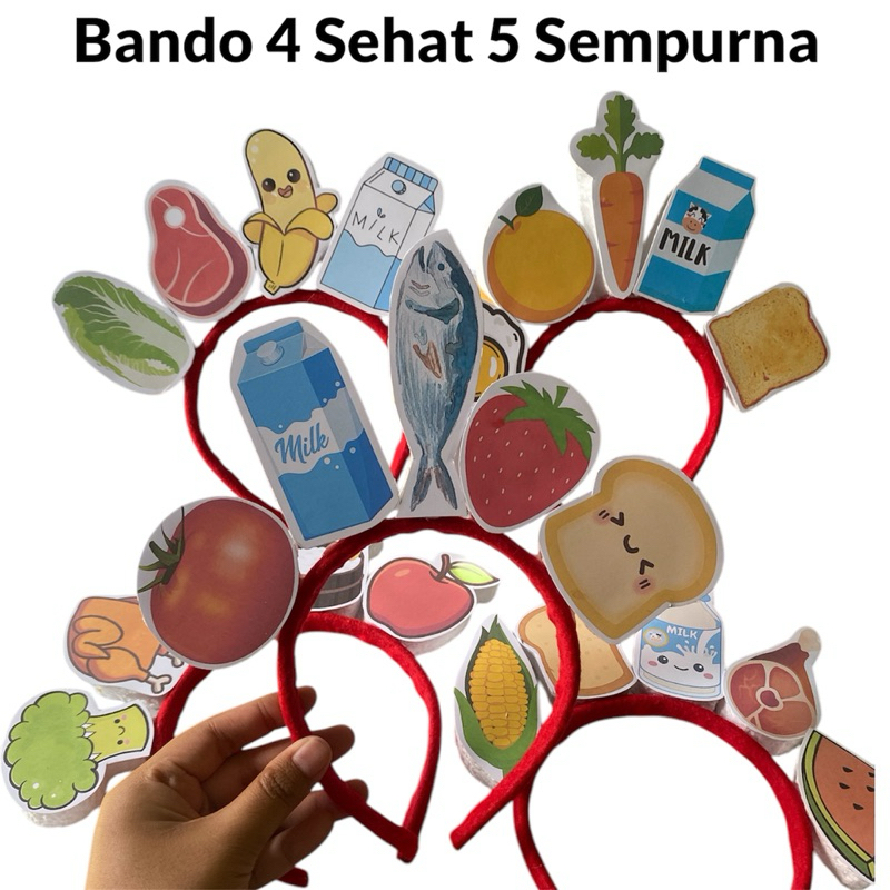 Jual bando buah sayur bando karakter bando edukasi bando lucu bandu 4 ...