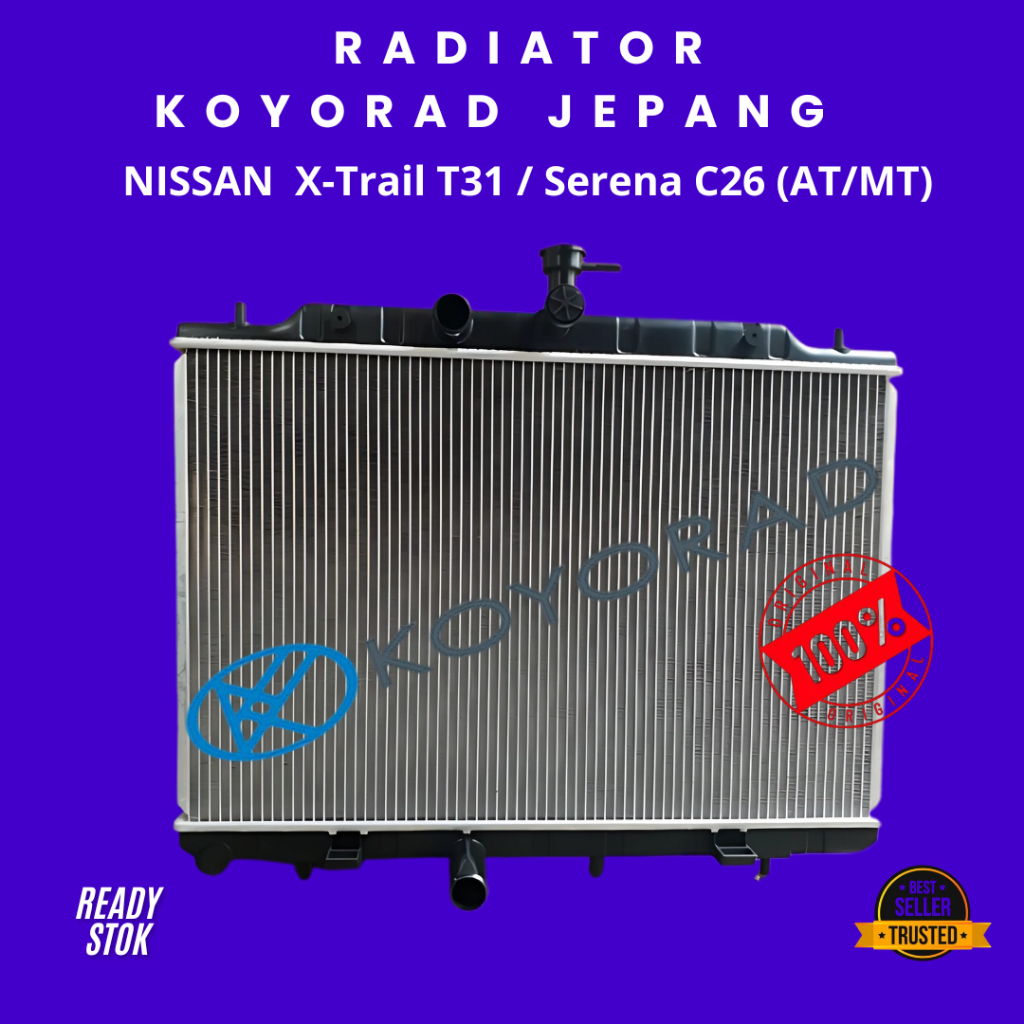 Jual Radiator Koyorad Jepang - Nissan Xtrail/X-Trail T31/Serena C26 CVT/MT Original | Shopee ...