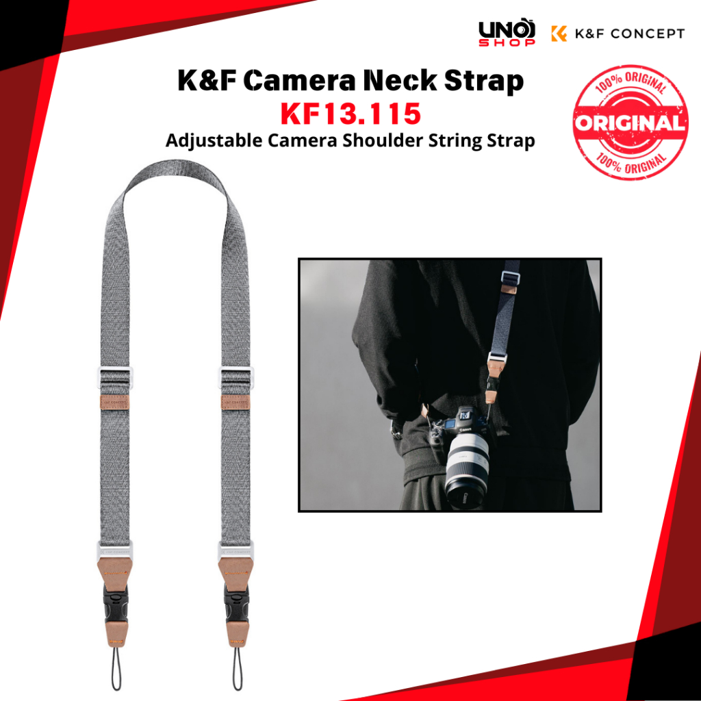 Jual K&F Concept Camera Neck Strap Kamera KNF Adjustable with Quick ...