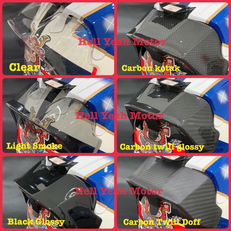 Jual Spoiler Arai Rx7x Rx7v Rx7x Racing Spoiler Arai GP Pad | Shopee ...