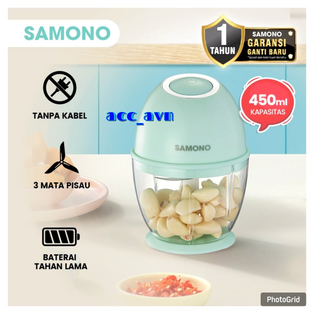 Jual Samono SW-L6 Mini Chopper Portable Blender Kapasitas 450ml ...
