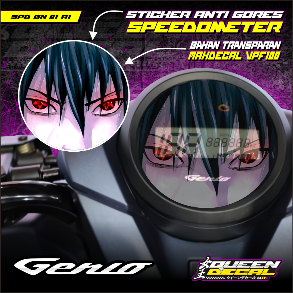 Jual Speedometer Stiker Transparan Genio / Aksesoris Motor Desain ...