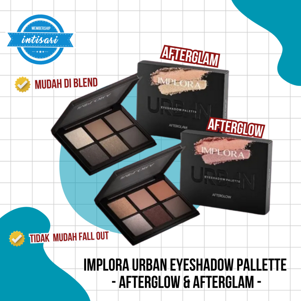 Jual Implora Urban Eyeshadow Pallette - Afterglow & Afterglam - | Shopee Indonesia