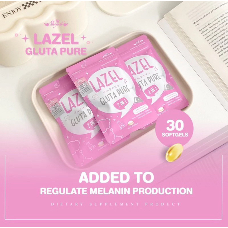 Jual LAZEL GLUTA PURE 2IN1 GLUTAHIONE ORIGINAL | Shopee Indonesia