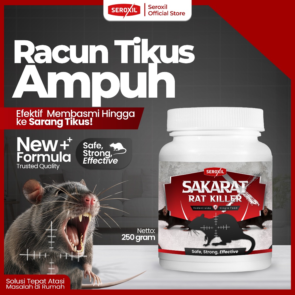 Jual Seroxil Sakarat Rat Killer - Racun tikus ampuh membasmi sampai ...