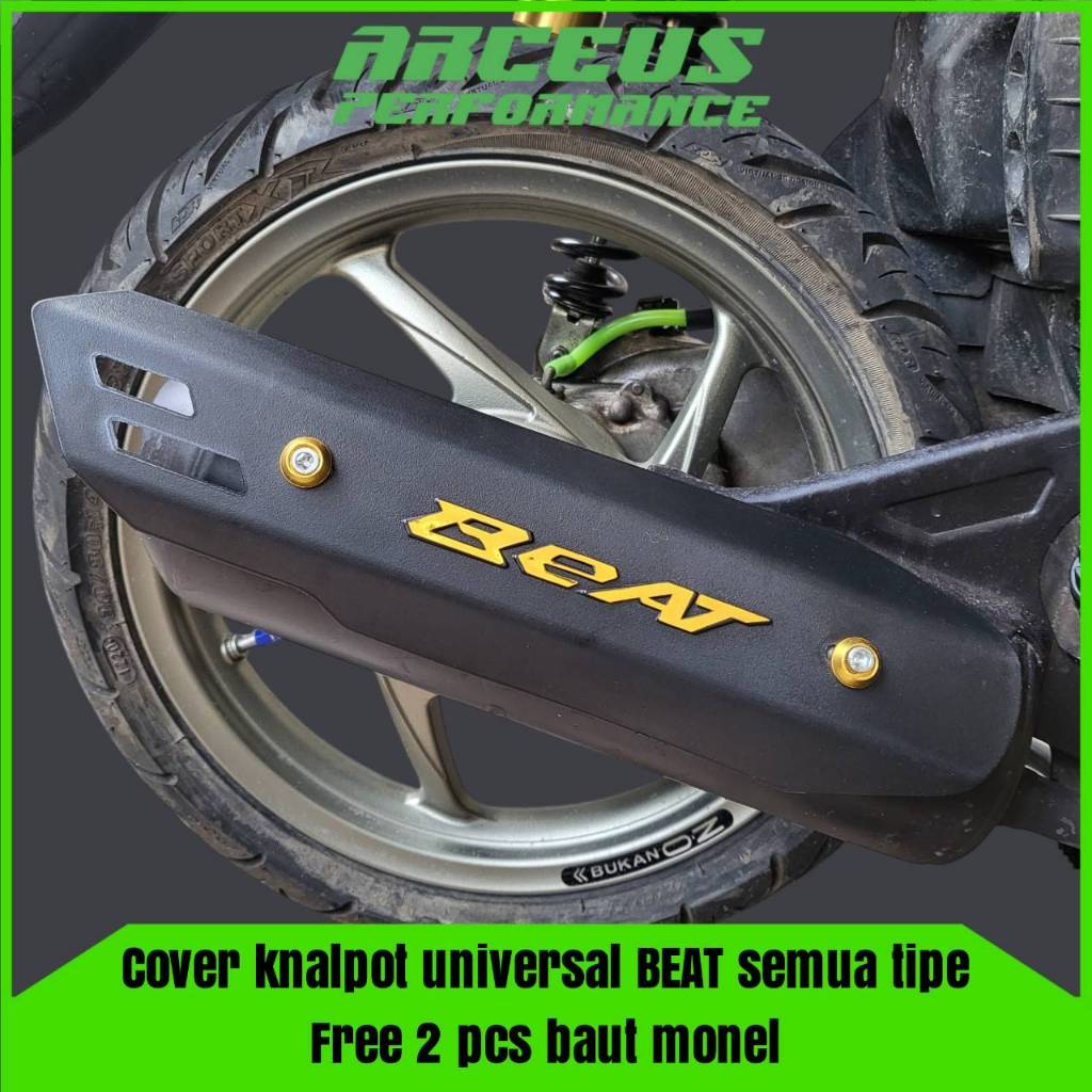 Jual Promo new Cover knalpot tameng kenalpot motor BEAT + baut monel ...
