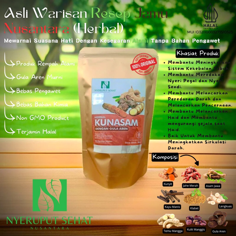 Jual Jamu Herbal Membantu melancarkan peredaran darah (Kunasam ...
