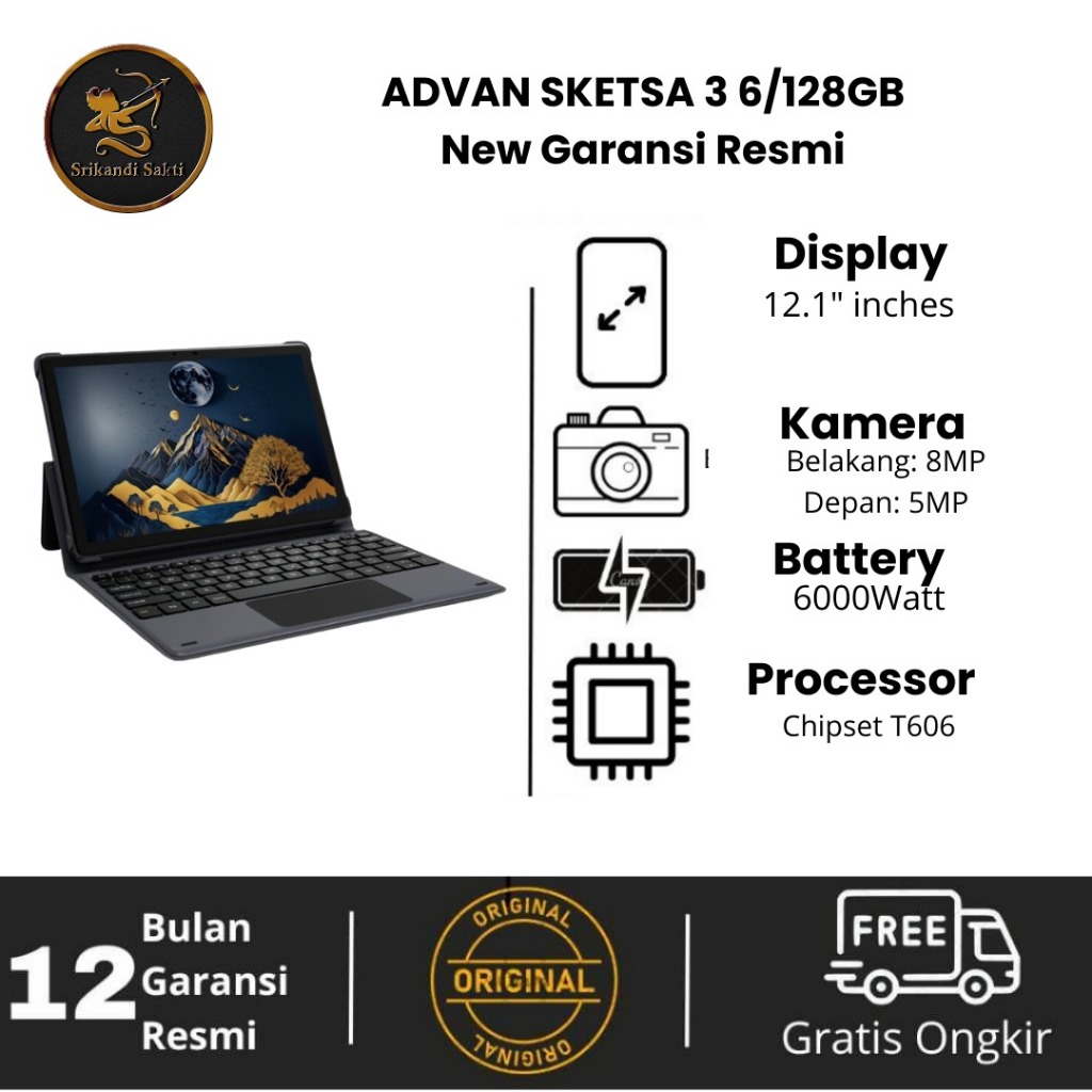 Jual TAB Advan Sketsa 3 Garansi Resmi | Shopee Indonesia