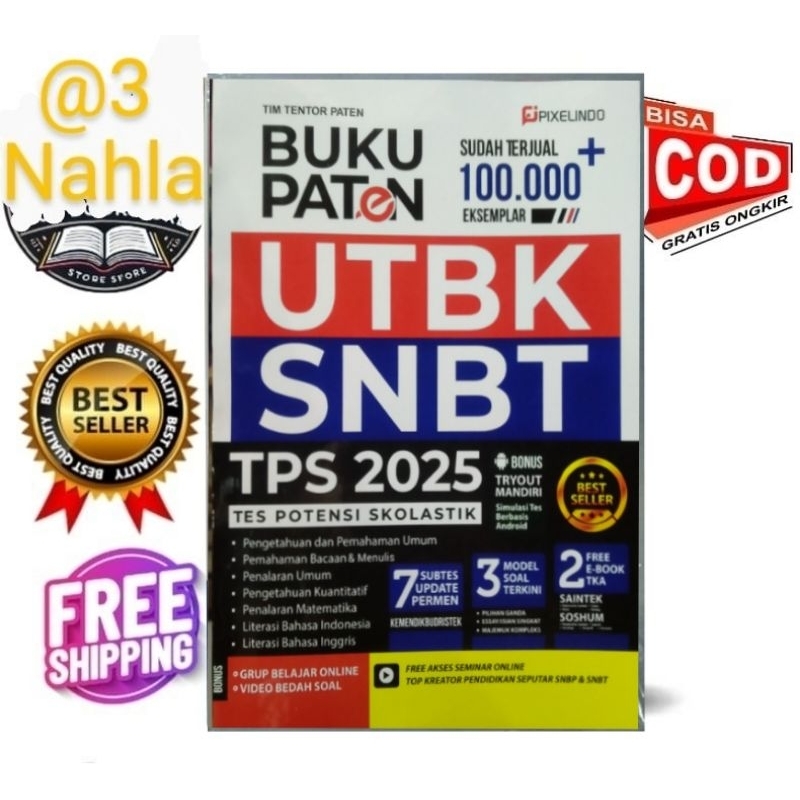 Jual BUKU UTBK SNBT TPS 2025 BANK SOAL LATIHAN PEMBAHASAN TERLENGKAP BUKU TERLARIS | Shopee ...