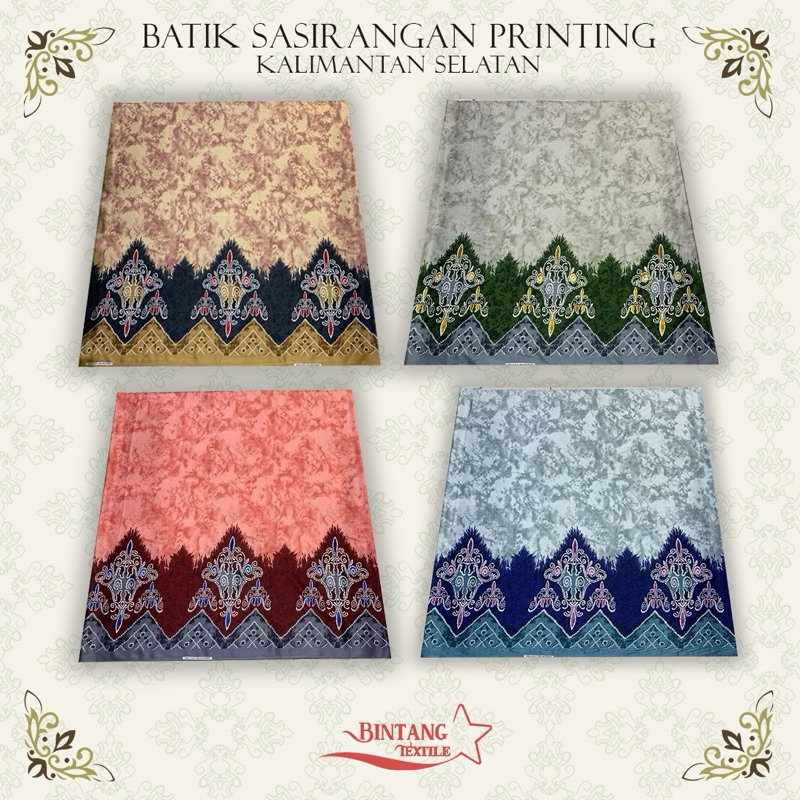 Jual Kain Batik Khas Kalsel Sasirangan Banjar Pria Wanita Printing ...