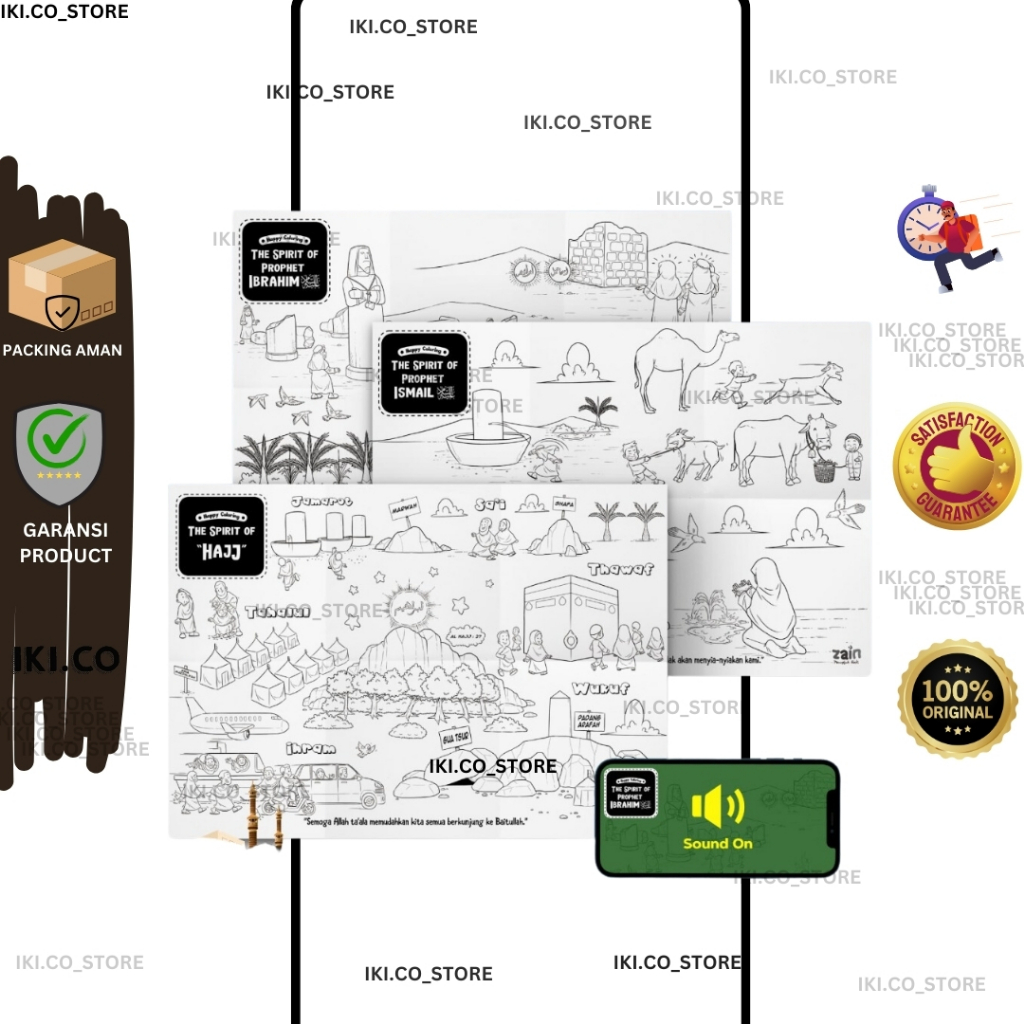 Jual Buku Mewarnai Jumbo Coloring: Hajj, Ibrahim, Ismail | Edisi ...