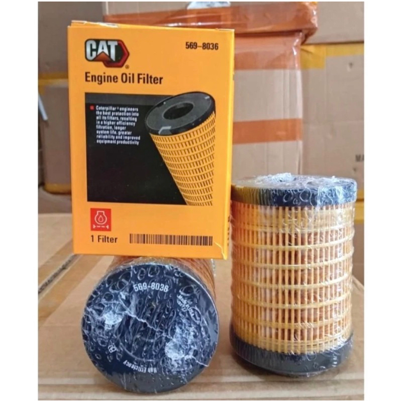 Jual ENGINE OIL FILTER 569-8036 CAT OIL FILTER 569 8036 FILTER OLI ...