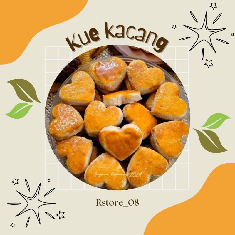 Jual KUE KERING KUE KACANG 500gram/Toples- snack food-cookies makanan ...