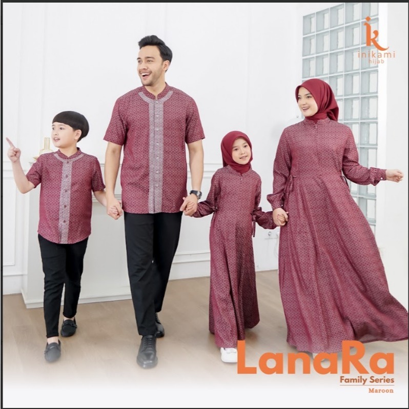 Jual InikamiHijab Sarimbit Lebaran 2025 Lanara warna Maroon | Shopee ...