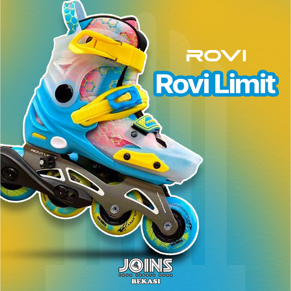 Jual Sepatu Roda Inline Skate Anak Rovi Junior Blue | Shopee Indonesia