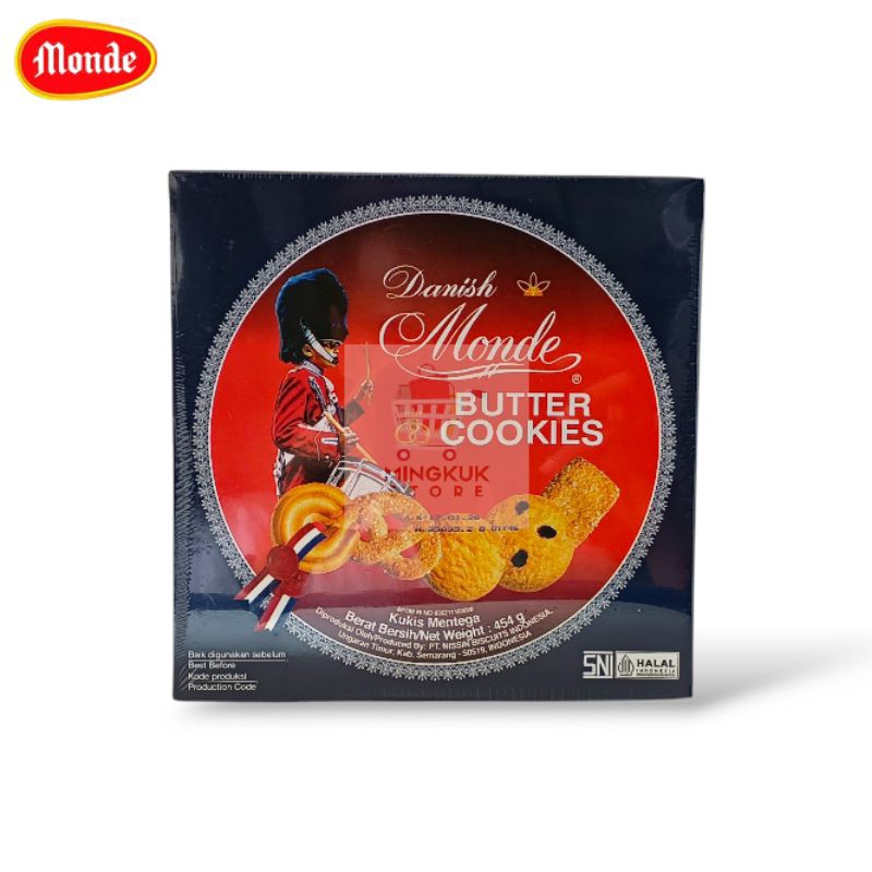 Jual Danish Monde Butter Cookies 454gr - Monde Butter Cookies Kaleng ...