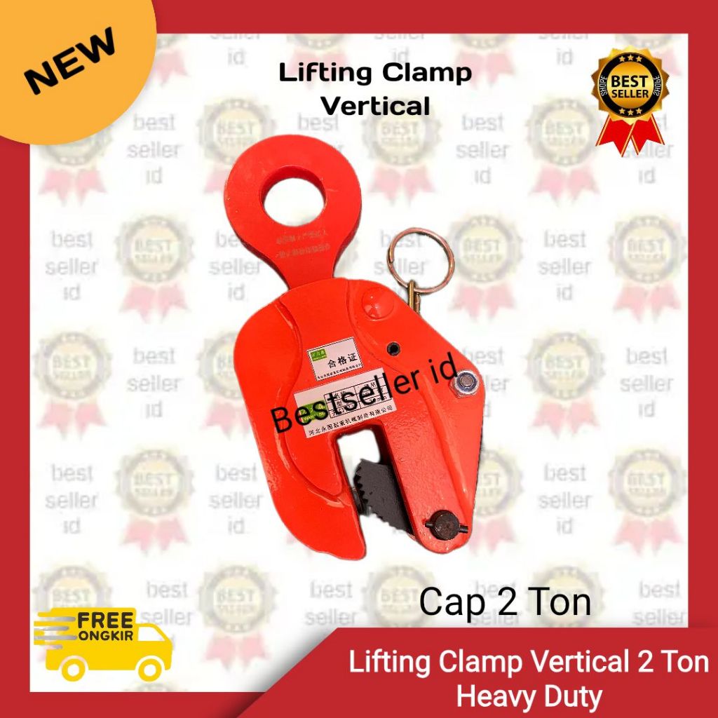 Jual Lifting Clamp Hook Vertical 2 Ton / Alat Penjepit / Alat Angkut ...