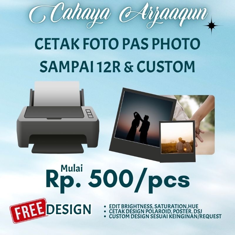 Jual CETAK FOTO/PIAGAM/CUSTOM/POSTER DLL | Shopee Indonesia