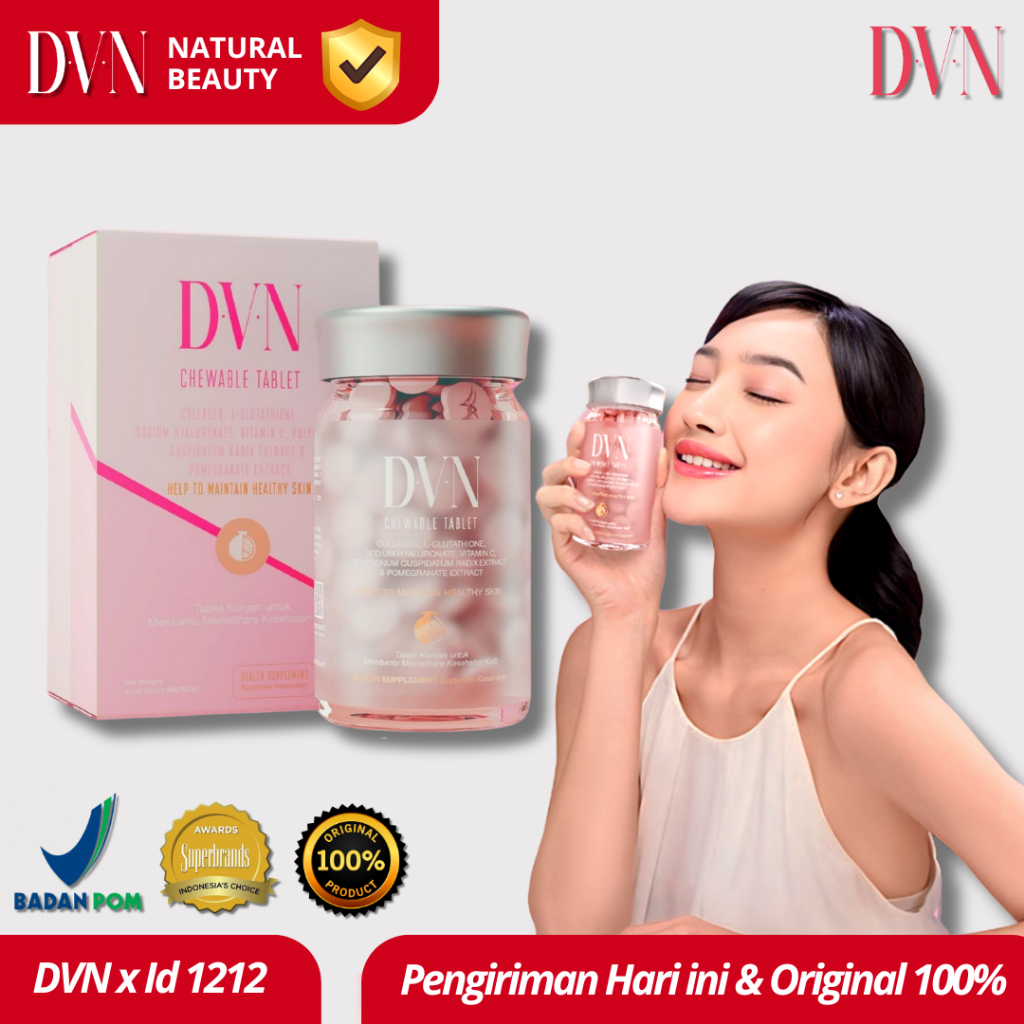 Jual DVN Collagen Original Isi 60 butir Resmi Distributor DVN Kolagen ...