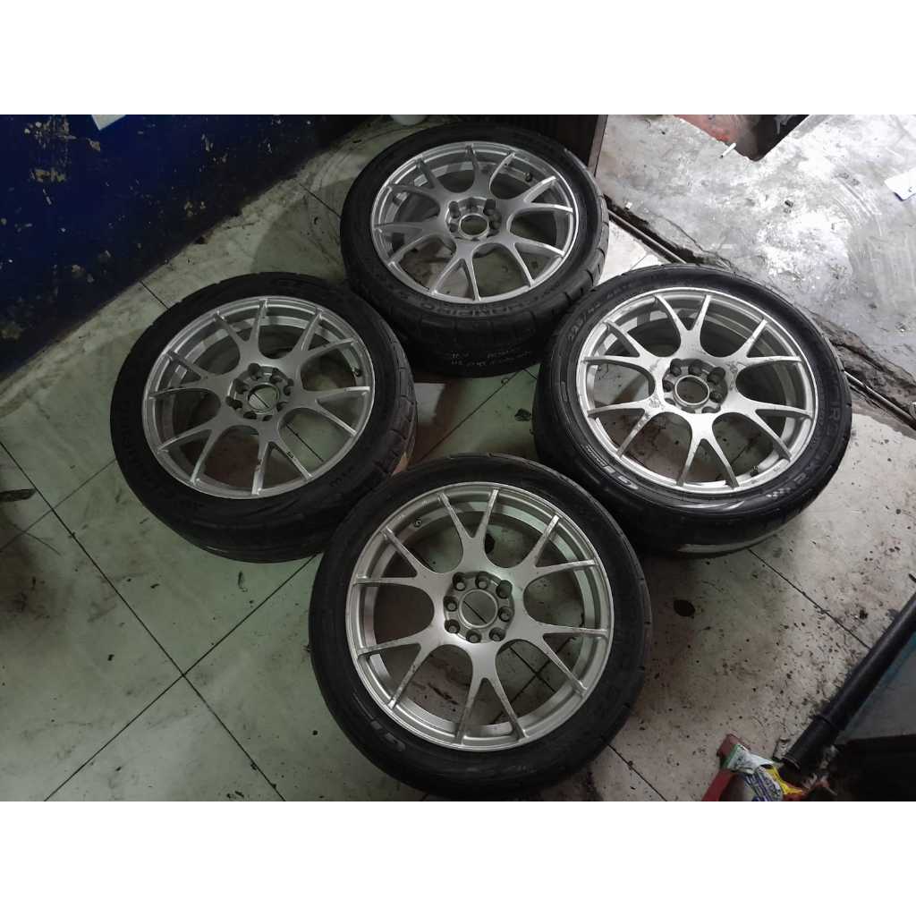 Jual Velg Mobil Bekas R17 Model Akar Rays Pcd 4x100 4x114 Ban Bonus ...