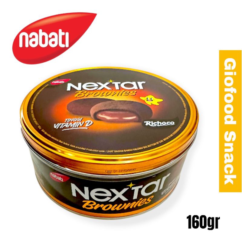 Jual NEXTAR BROWNIES CHOCO DELIGHT KALENG THIN Soft Cookies Cokelat ...
