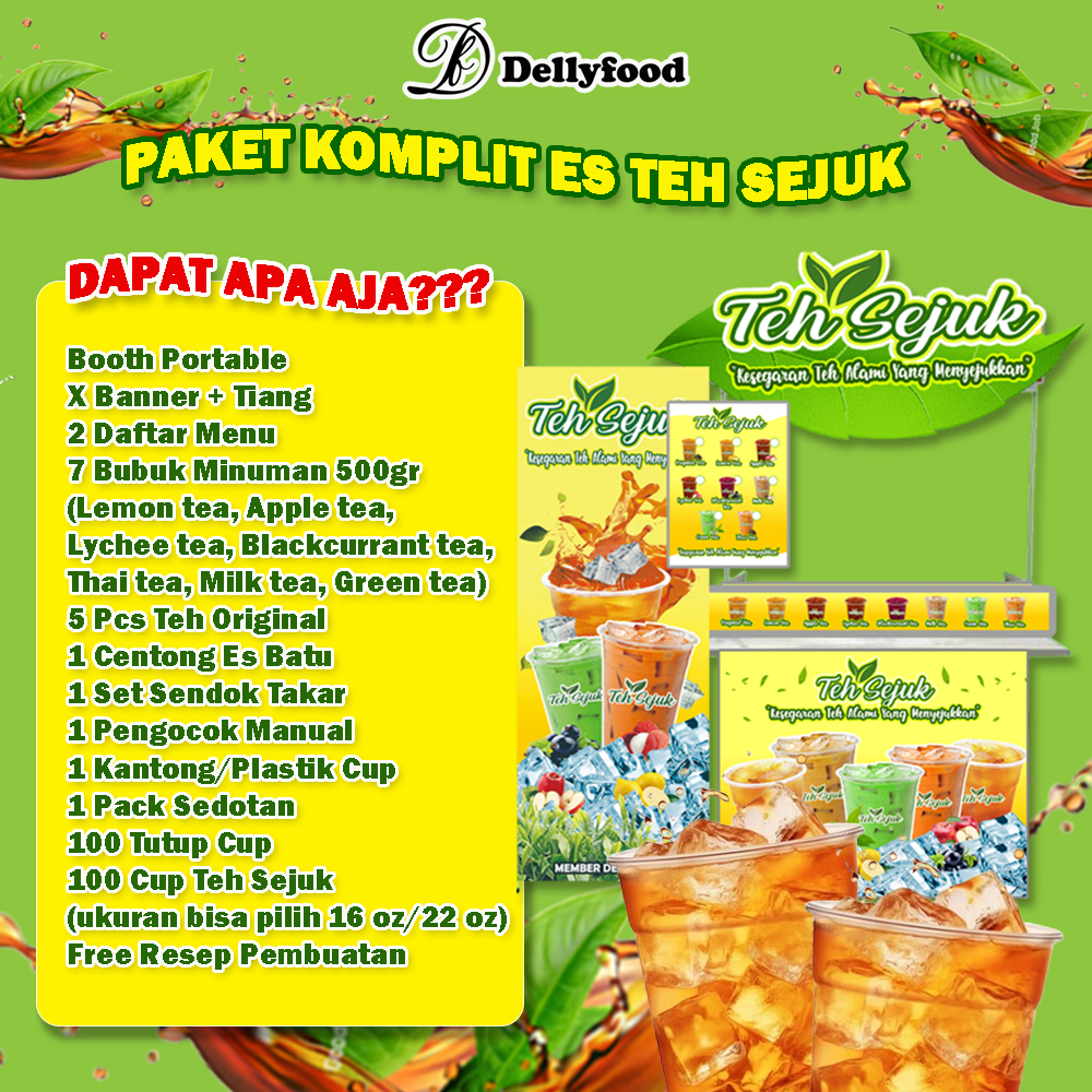 Jual Franchise Komplit Es Teh Sejuk/Paket Komplit dengan Grobak ...