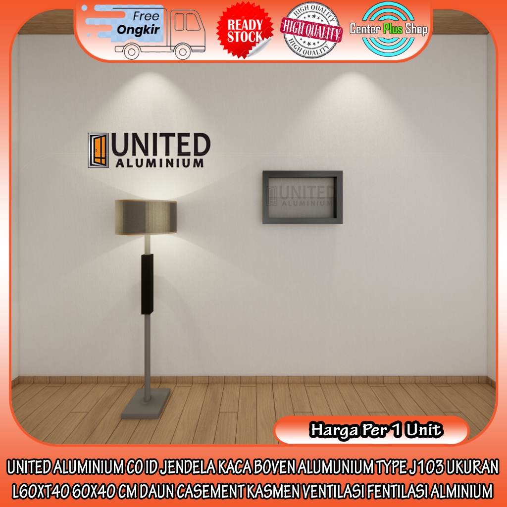 Jual United Aluminium Co Id Jendela Kaca Boven Alumunium Type J103 ...