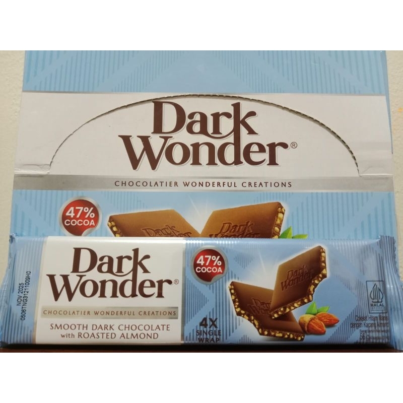 Jual Dark Wonder – Dark Chocolate dengan Almond Panggang (56 g ...