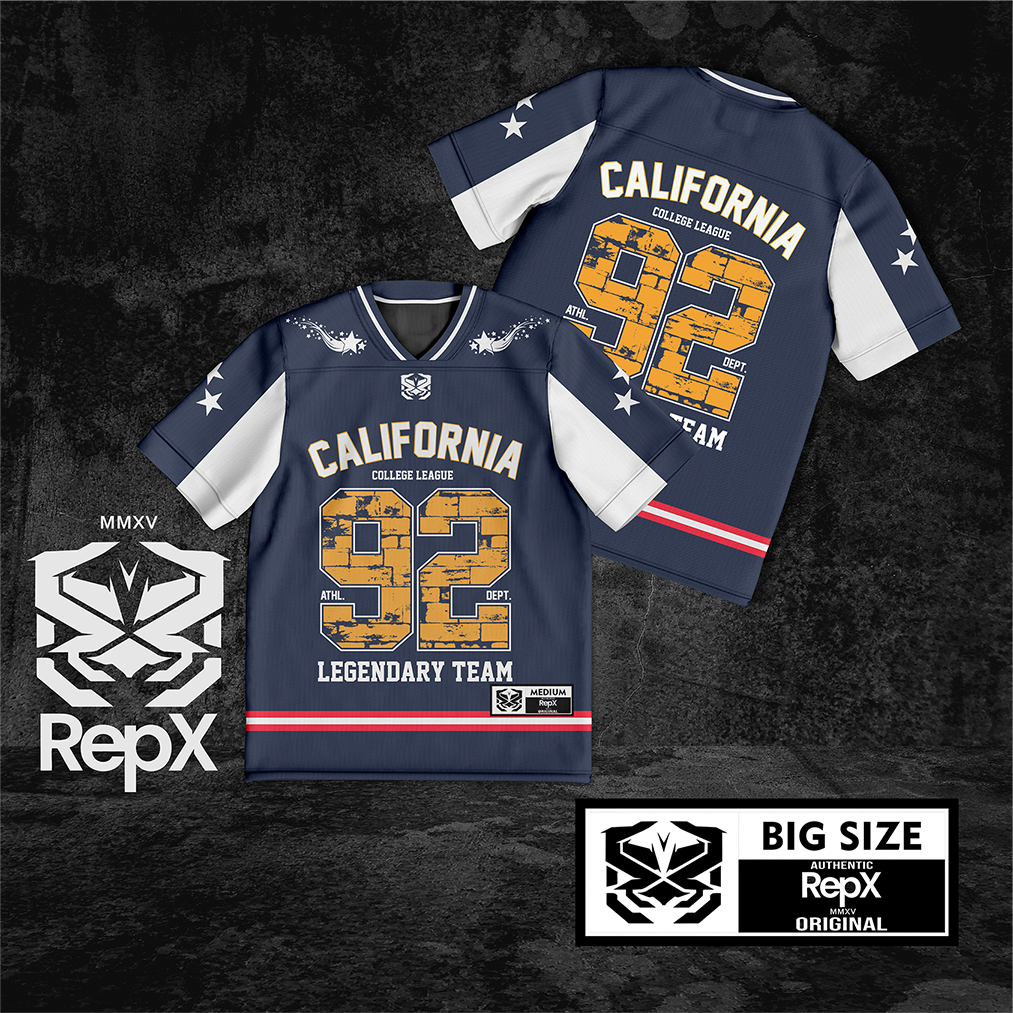 Jual RepX jersey premium over size - CALIFORNIA | Shopee Indonesia