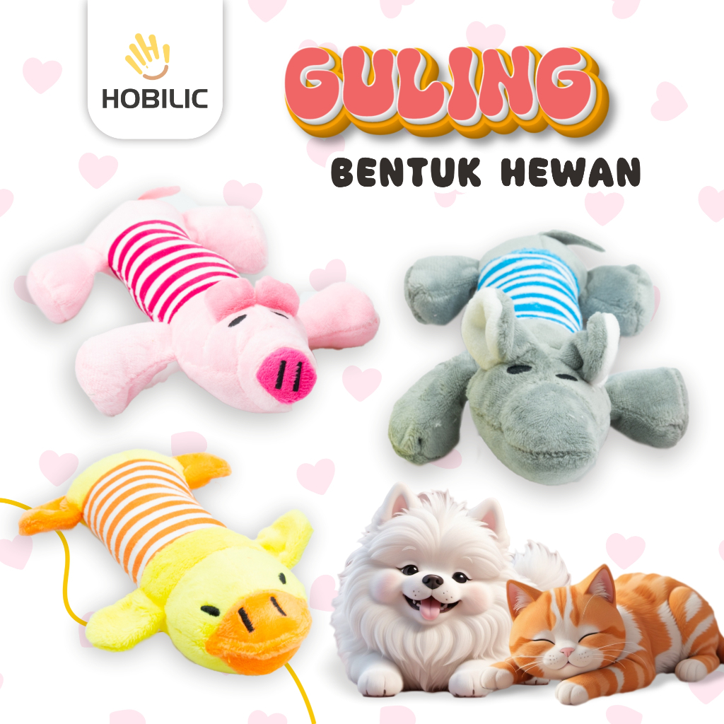 Jual Hobilic Mainan Boneka Gigit Anjing Bunyi Bersuara Bentuk Hewan ...