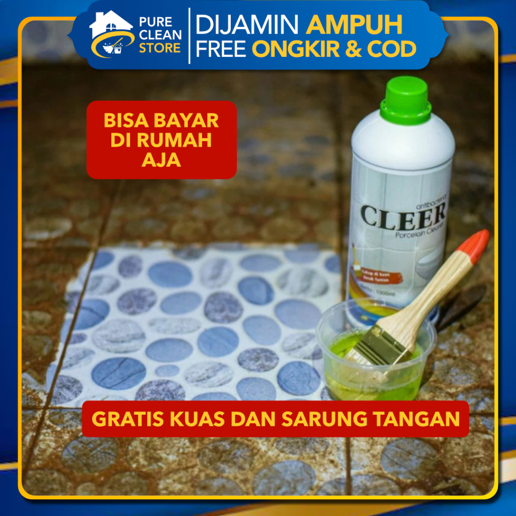 Jual TOILET CLEANER CLEER (GRATIS SIKAT) Cler Cairan Ajaib Multifungsi ...