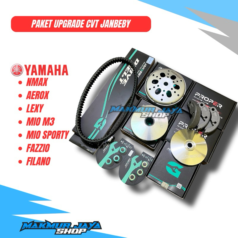 Jual PAKET UPGRADE CVT JANGEBY SET KAMPAS CARBON PROPER NMAX AEROX LEXY ...