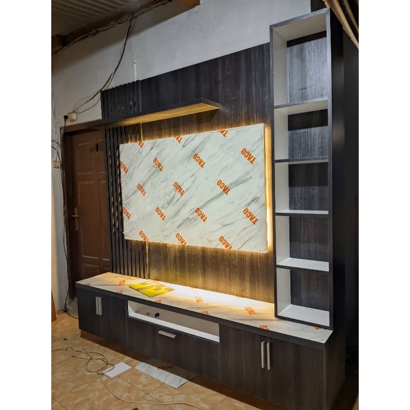 Jual backdrop tv/rak tv | Shopee Indonesia