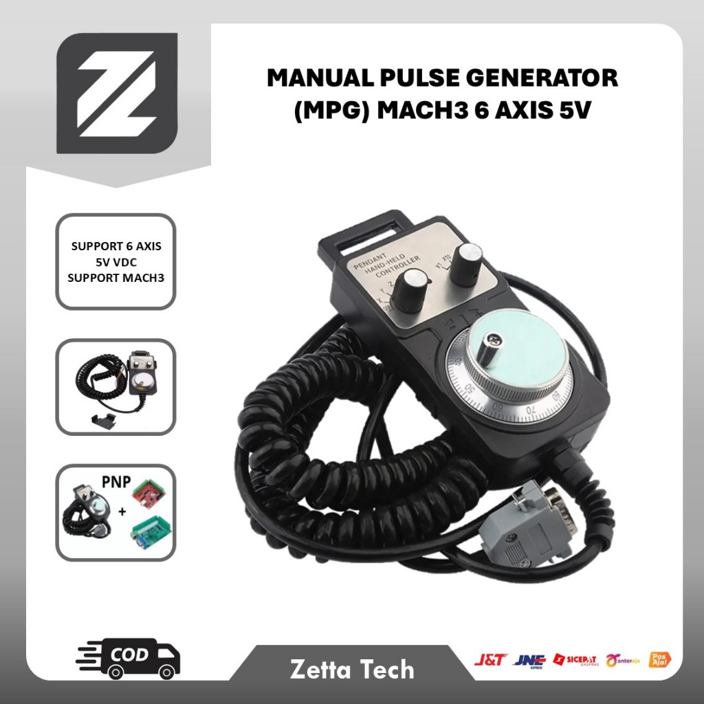 Jual Manual Pulse Generator MPG Pendant Handwheel Mach3 6Axis 5V Universal MPG | Shopee Indonesia