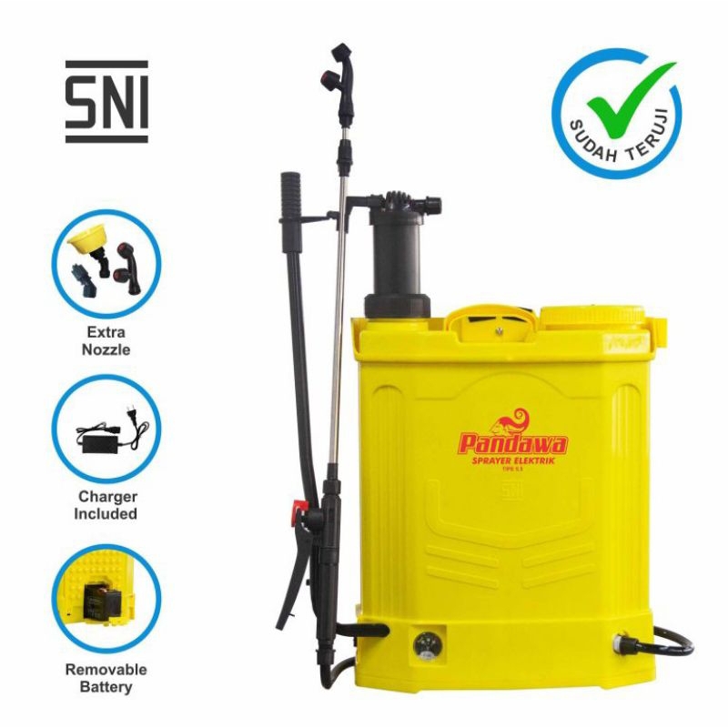 Jual [COD]Tangki Sprayer Elektrik Semi manual Pandawa 5.5 16Liter ...