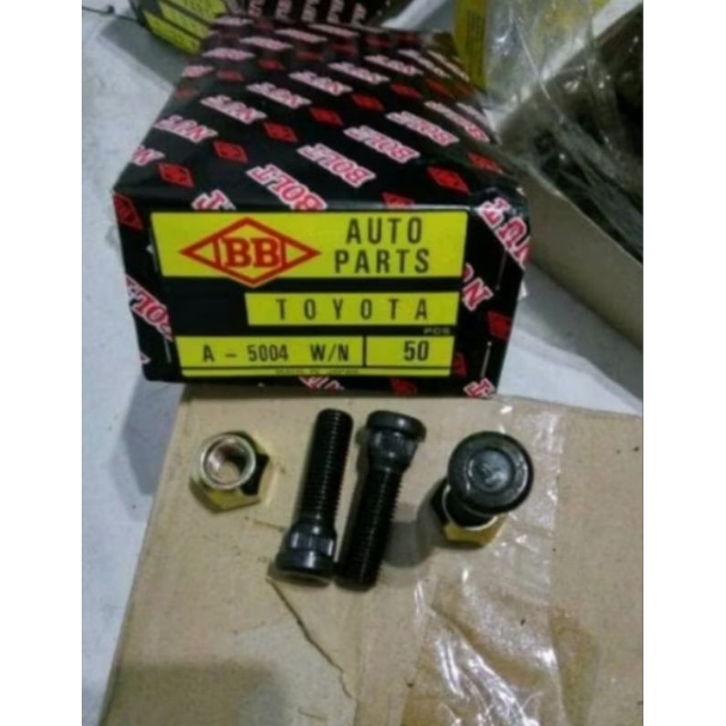Jual baut roda toyota vios yaris rush terios camry 5cm japan | Shopee ...