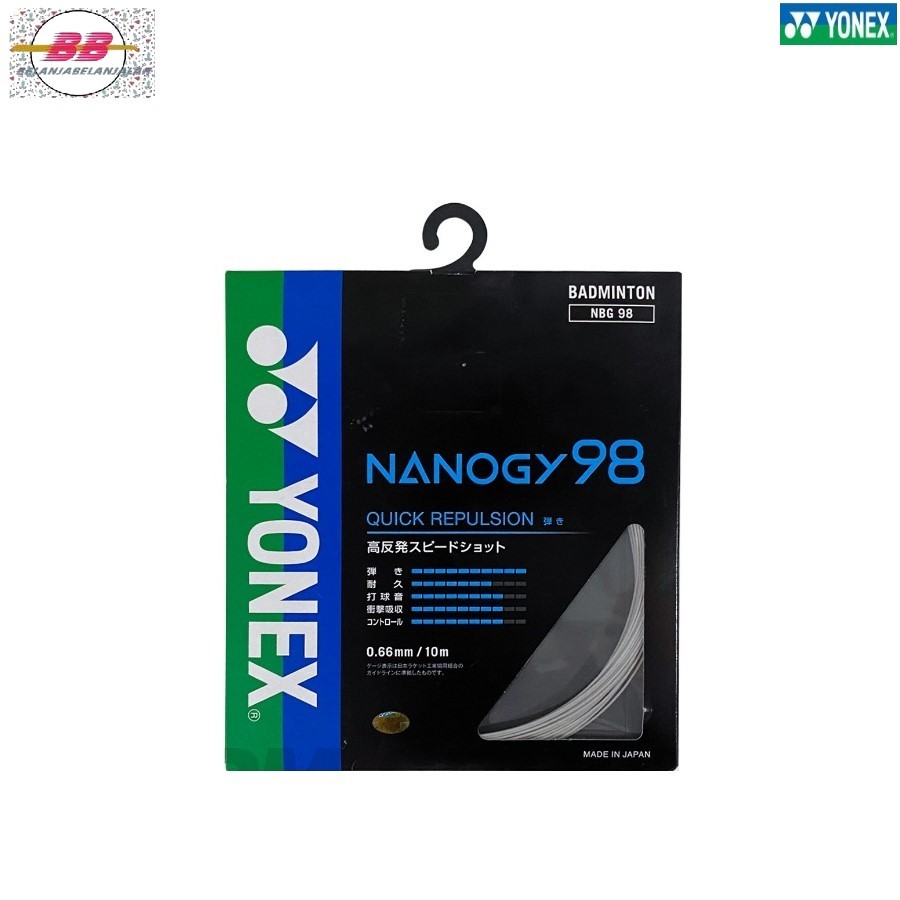 Jual Senar Raket Badminton Yonex NANOGY 98 JAPAN ORIGINAL | Shopee ...