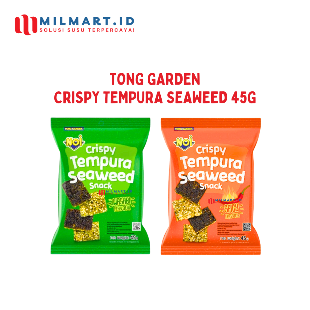 Jual CRISPY TEMPURA SEAWEED RASA WASABI/SPICY 45G CAMILAN TONG GARDEN ...