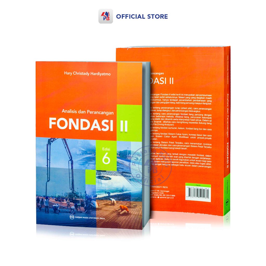 Jual Buku Teknik / Analisis dan Perancangan Fondasi II Edisi 6 / UGM Press / UGM PRESS -UGMP ...