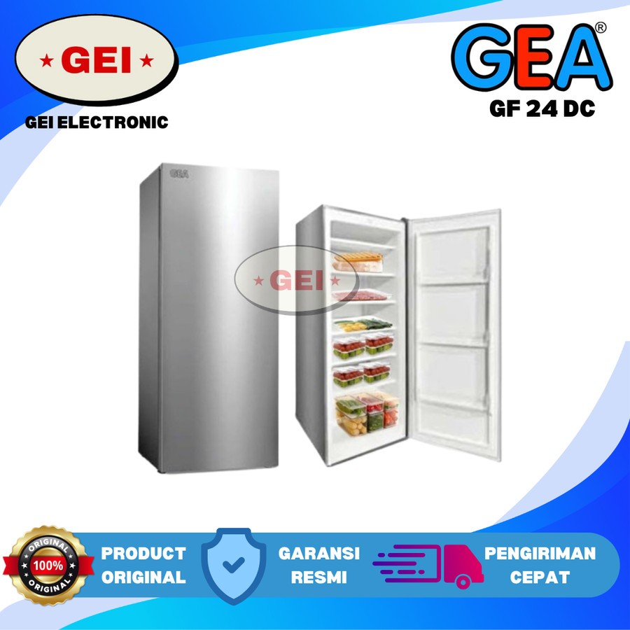 Jual Gea GF 24 DC Upright Freezer GF 24DC / GF24DC - Garansi Resmi | Shopee Indonesia