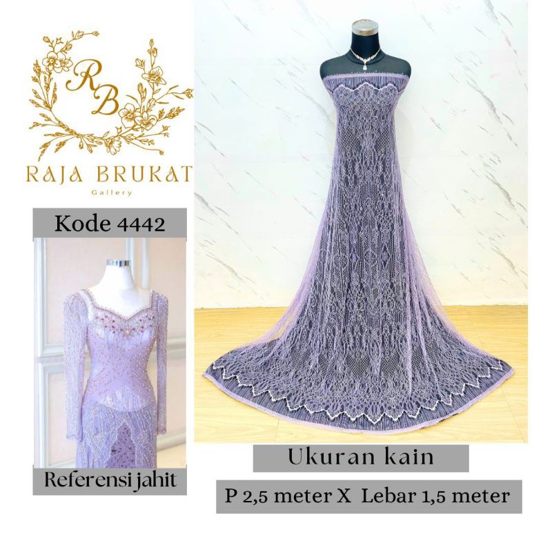 Jual Kain Panel Semi Prancis Chantily - 4442 - Grade B - Panjang 2,5 m ...