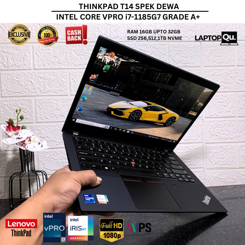 Jual THINKPAD T14 i7-1185G7 INTEL IRIS Xe/RAM 16GB/SSD 512GB/FULLHD IPS ...